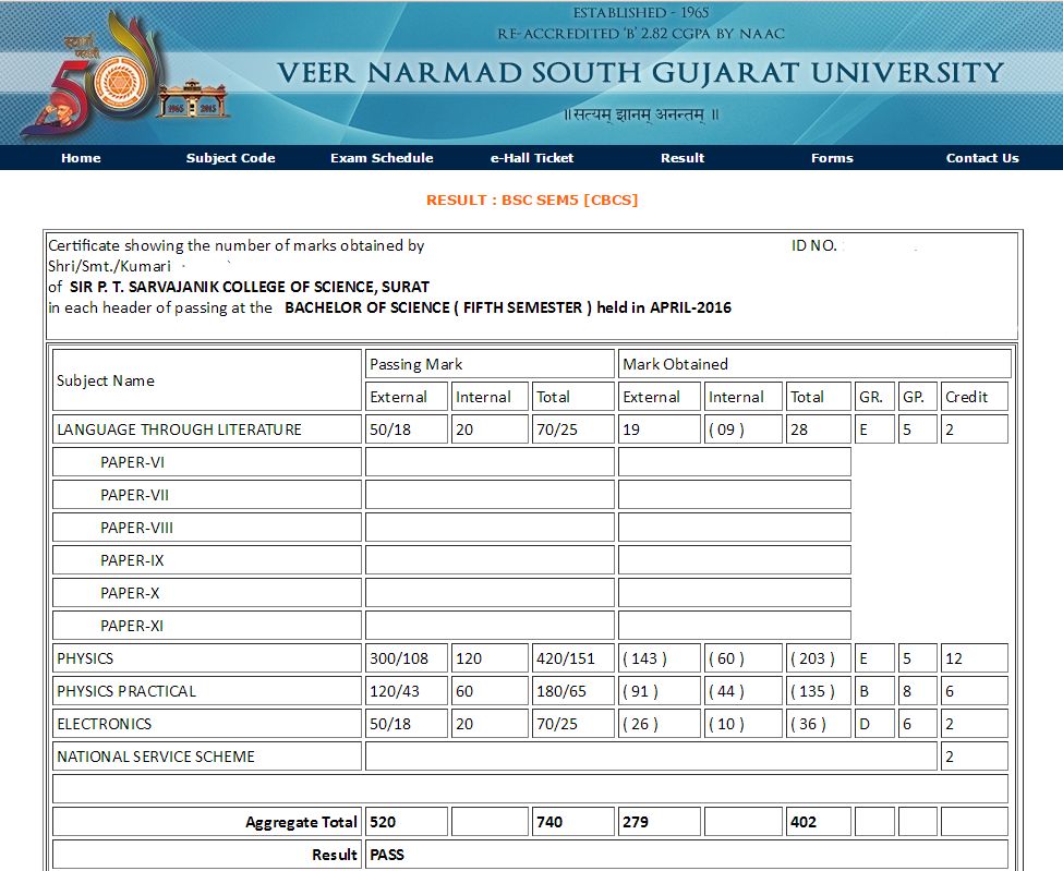 Scraping Off VNSGU Exam Results – Darpan Dodiya