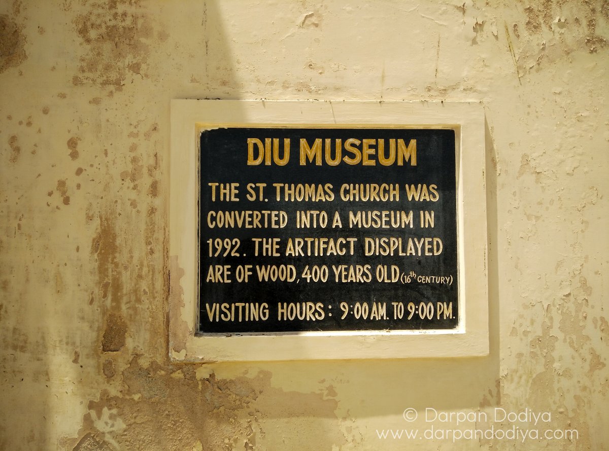 Diu Museum – St Thomas Church – Darpan Dodiya